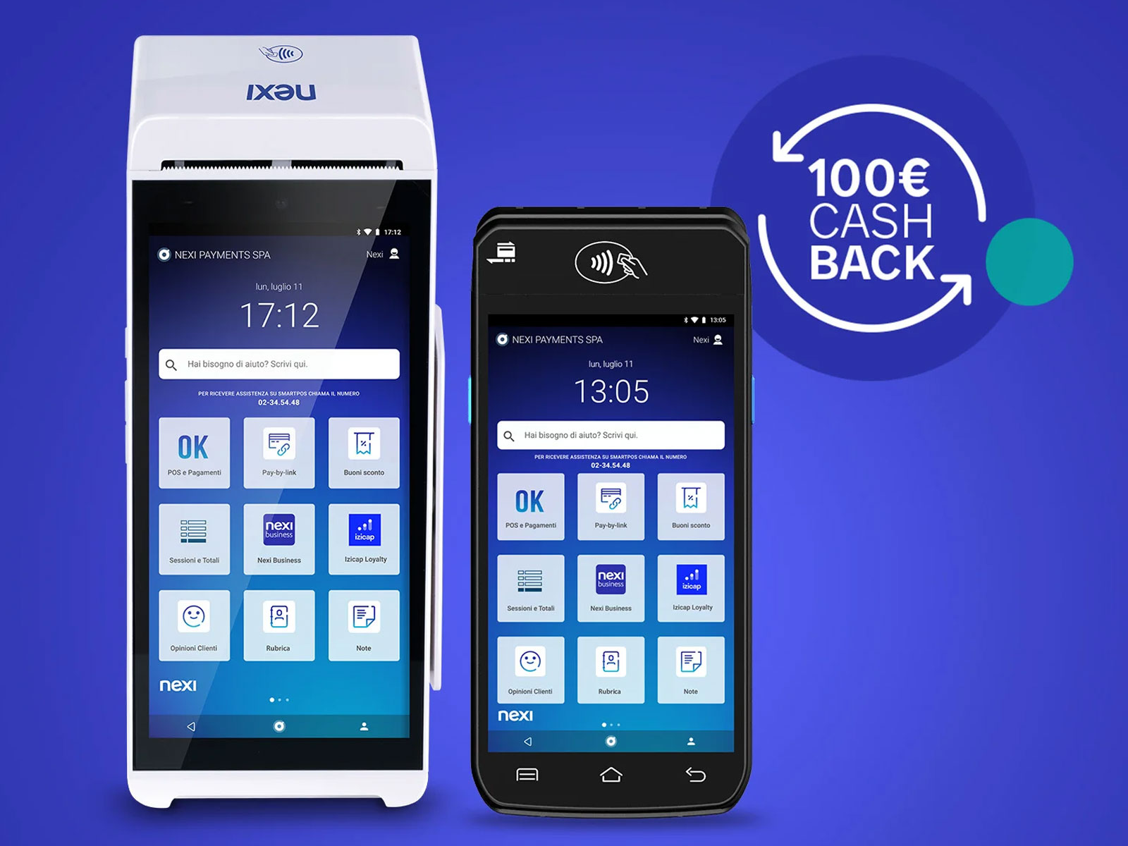 Nexi, con la gamma SmartPOS ci sono 100€ di cashback